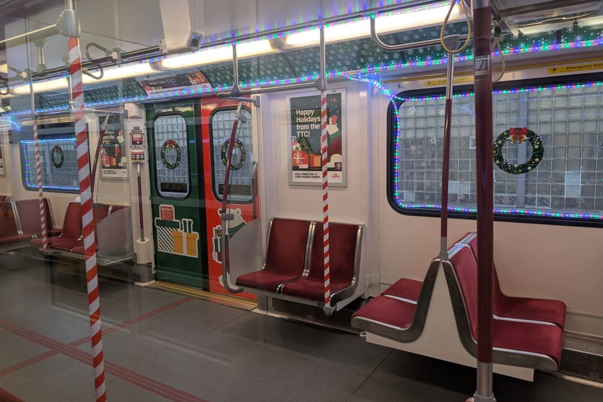 Toronto Just Launched A Festive Holiday TTC Train And Four Decorated ...