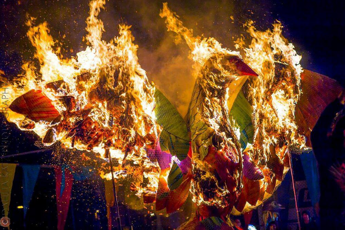 A Magical Winter Solstice Celebration With Fire Dancers And Giant ...