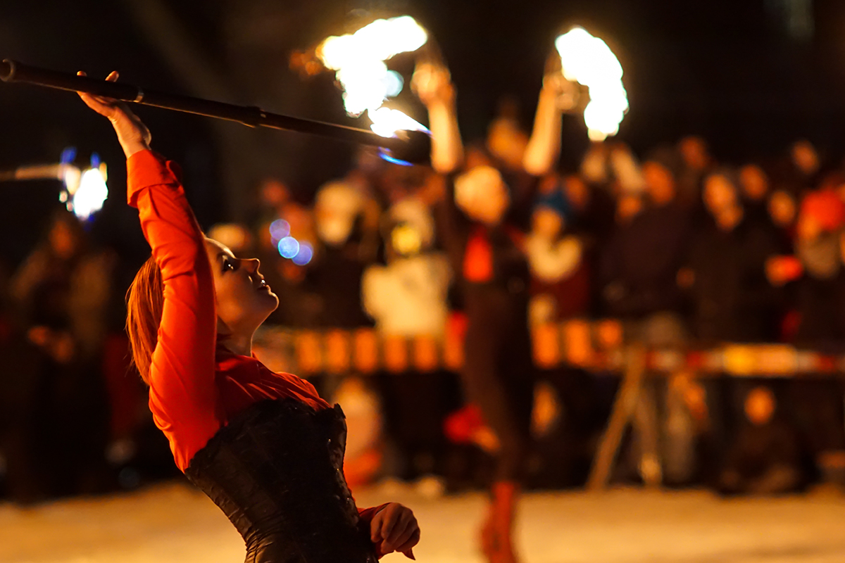 A Magical Winter Solstice Celebration With Fire Dancers And Giant ...