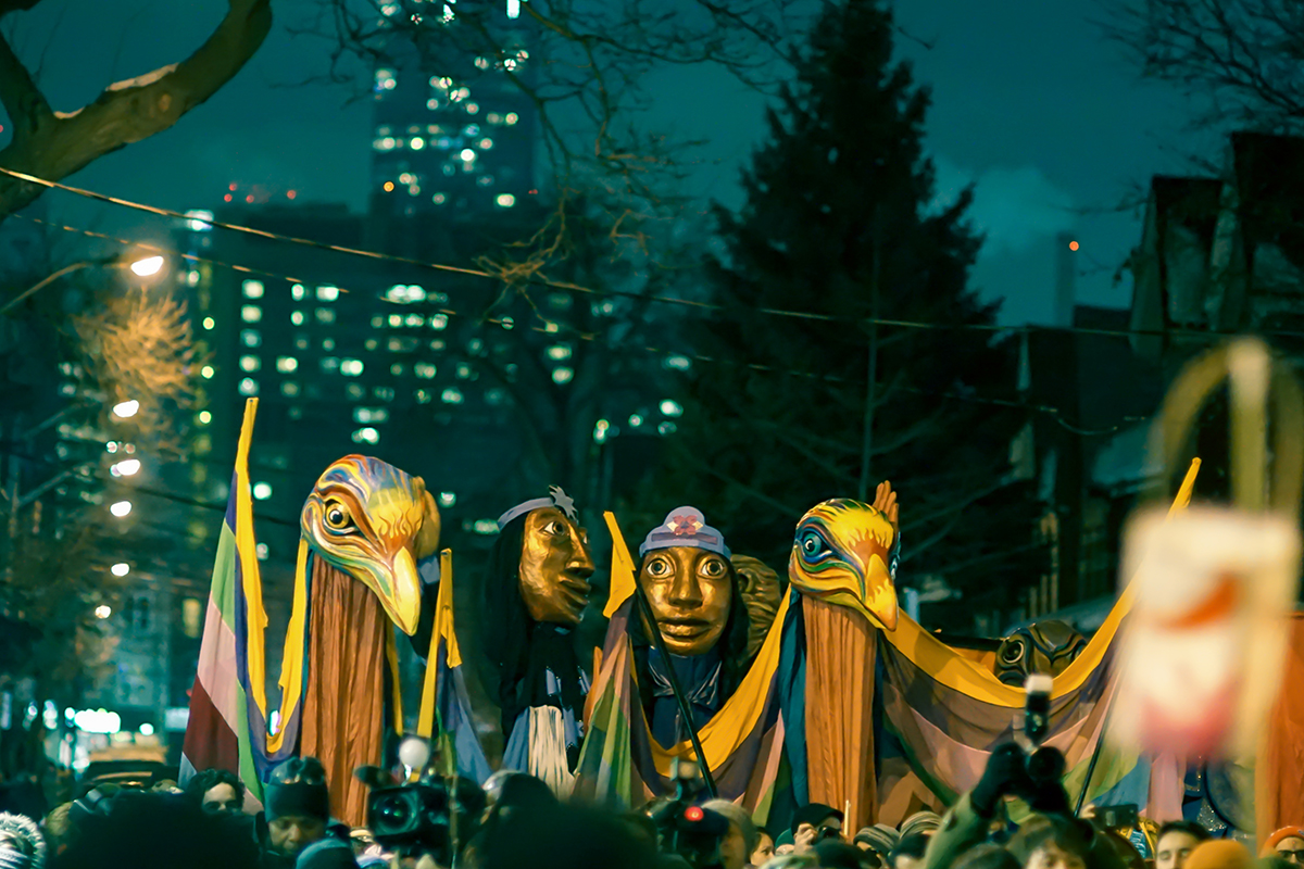 A Magical Winter Solstice Celebration With Fire Dancers And Giant ...
