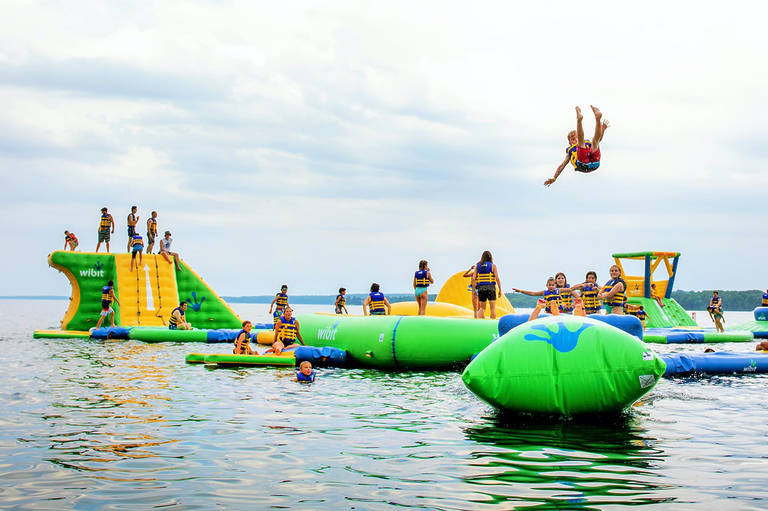 Just 2 hours from Toronto, Canada’s largest floating water park will ...