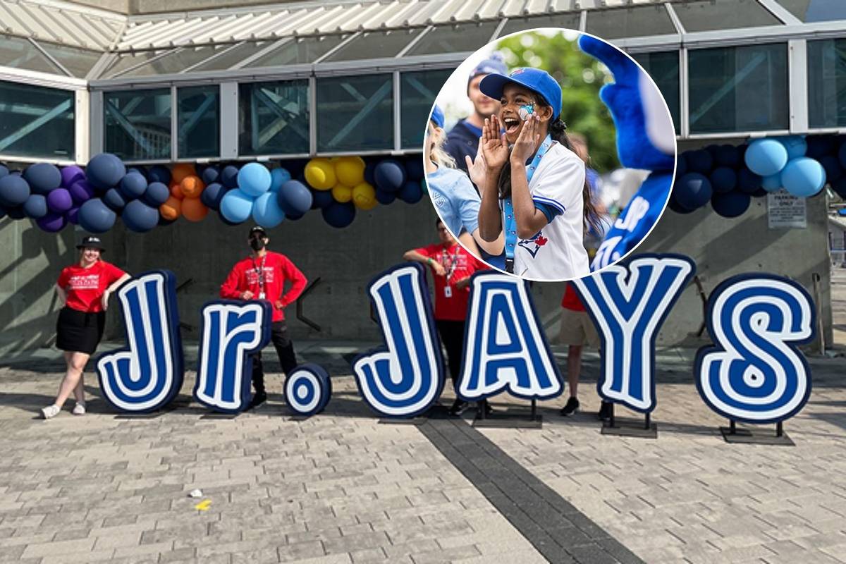 Kids can run the bases at Rogers Centre during Jr. Jays Sundays