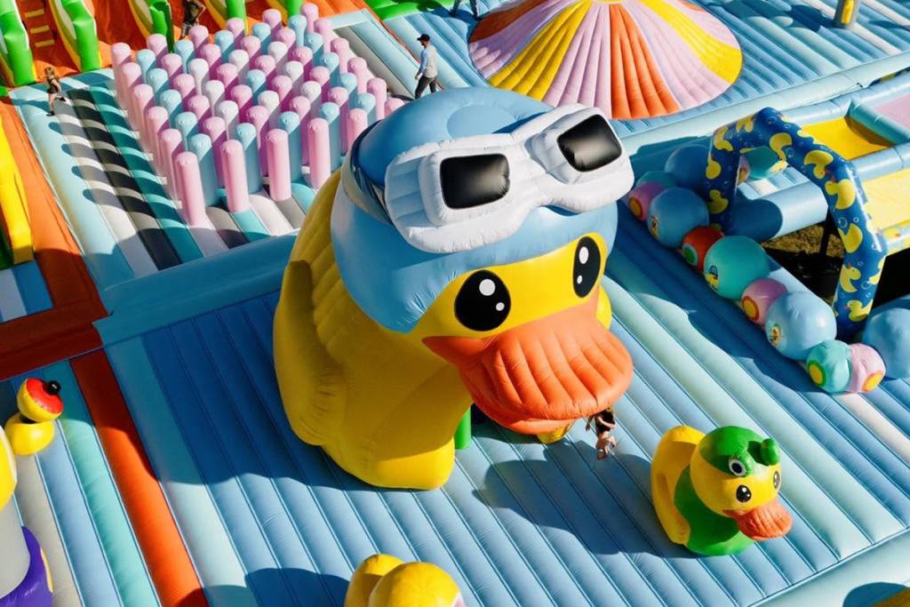 A giant 22,000-square-foot inflatable bounce park has just arrived in ...