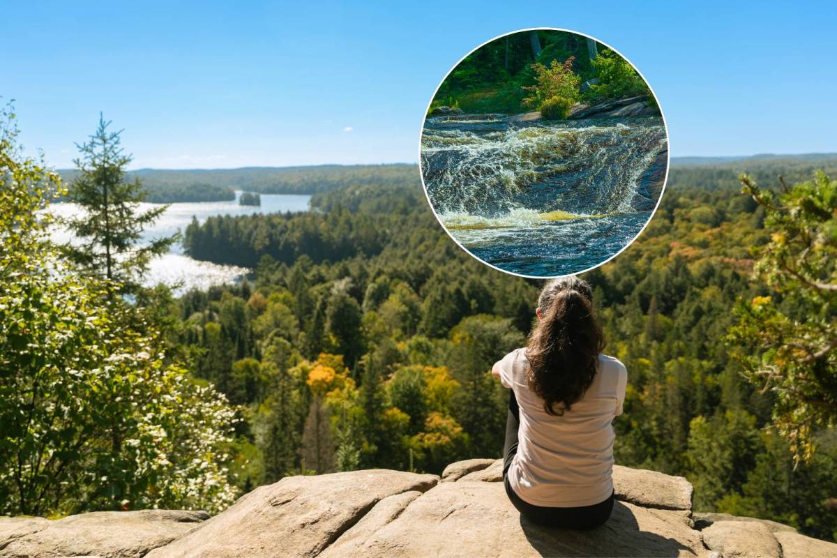 This natural waterslide in Algonquin Park is 4 hours from Toronto