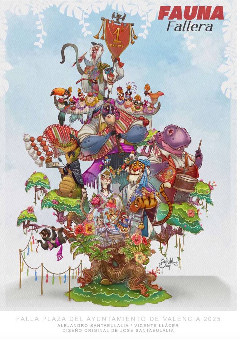 Así serán las fallas municipales de Valencia en 2025