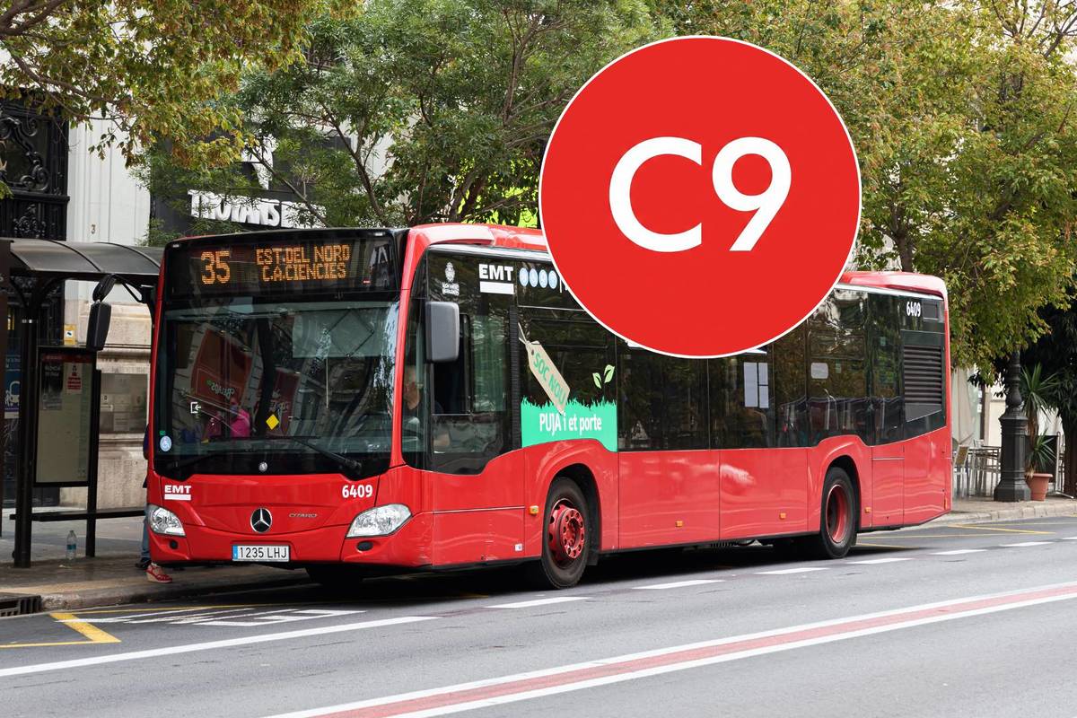 C9 and C23, the new circular bus lines in Valencia: route ...