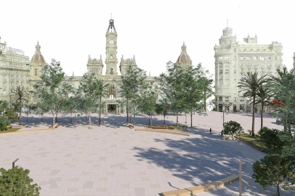 Valencia presenta la reforma de la plaza del Ayuntamiento: nuevo ...