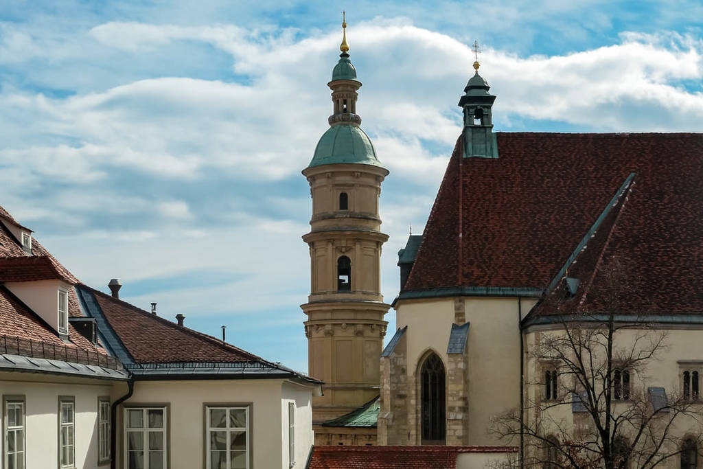 This architectural jewel of Gothic architecture is located in Graz Castle
