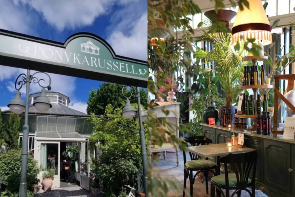 Instead of horses, the Ponykarussell Café now serves coffee and cake